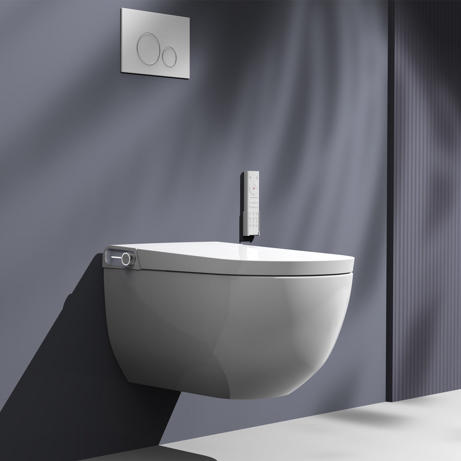 Wall-Mounted Smart bidetToilet with Auto-Flip & Enema Wash | Compact ...